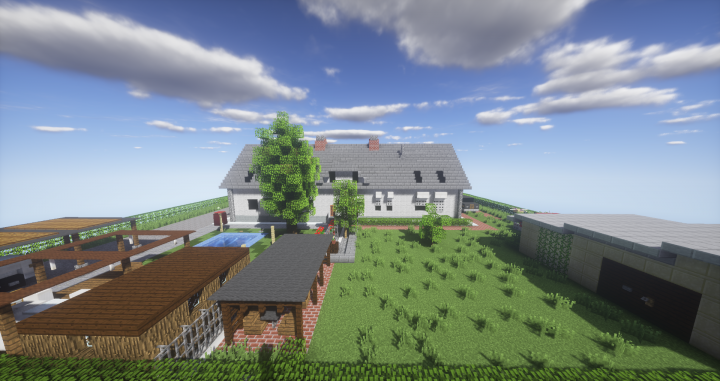 Modern duplex house Minecraft Map