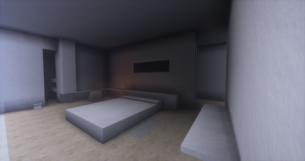 White Minimalist Residence. Minecraft Map