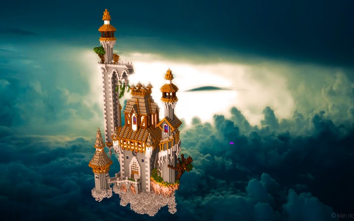 SHAMAR -- The flying castle Minecraft Map