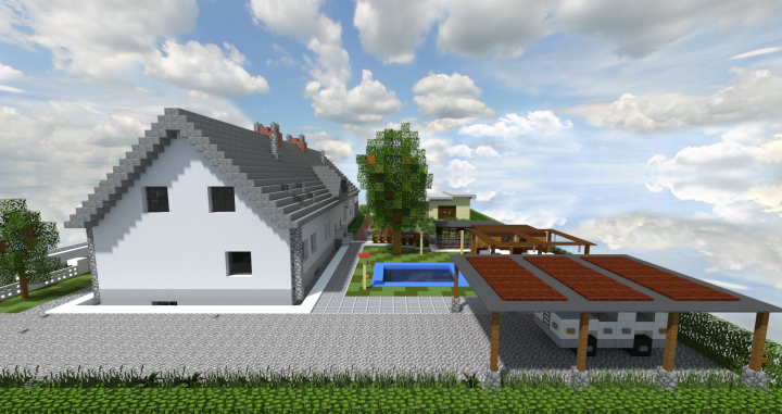 Modern duplex house Minecraft Map