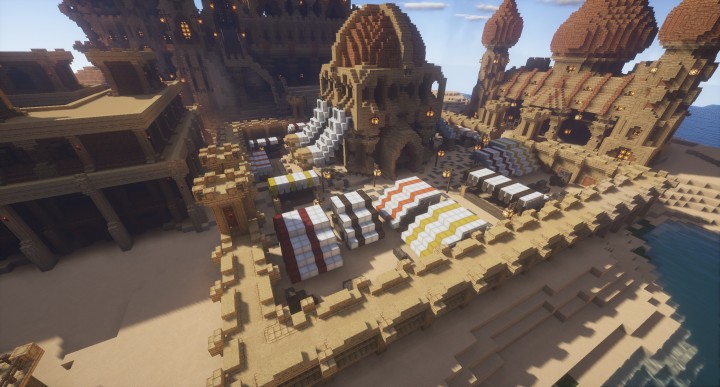 Fantasy Desert Market Minecraft Map