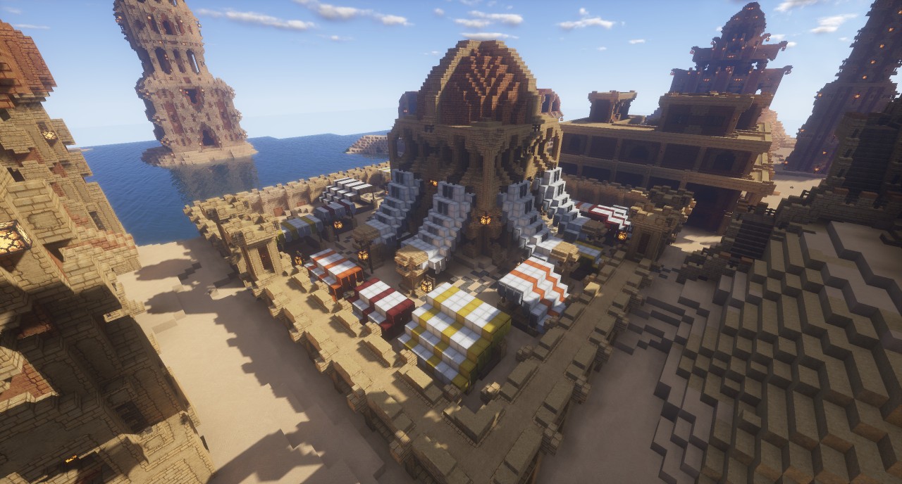Fantasy Desert Market Minecraft Map