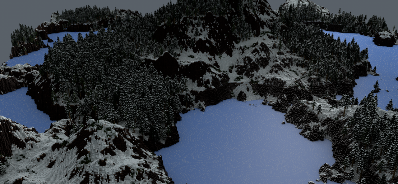 Snow Mountain [Custom terrain] Minecraft Map