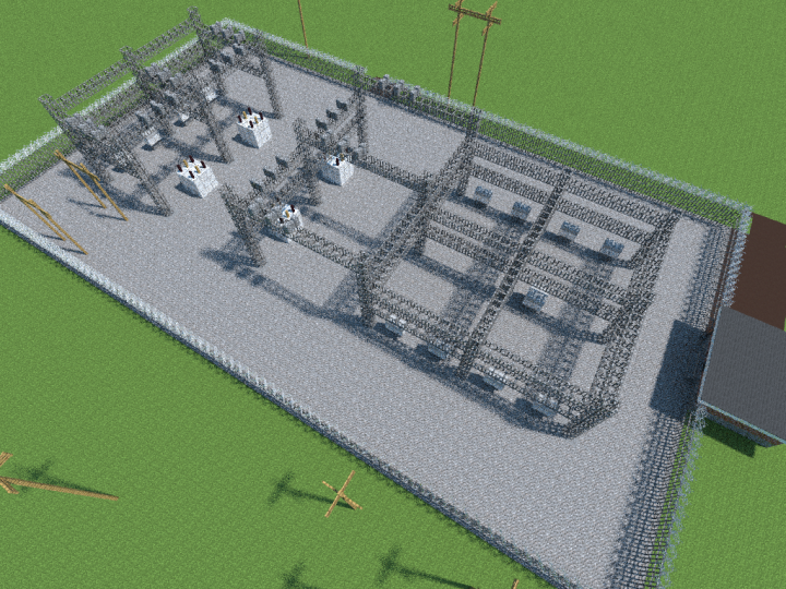 Manitoba Hydro Substation Minecraft Project