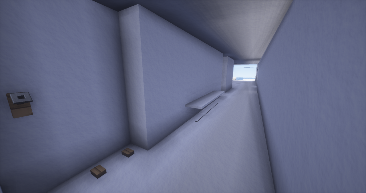 White Minimalist Residence. Minecraft Map