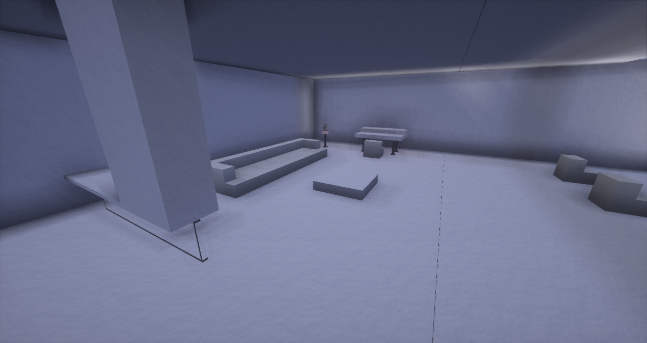 White Minimalist Residence. Minecraft Map