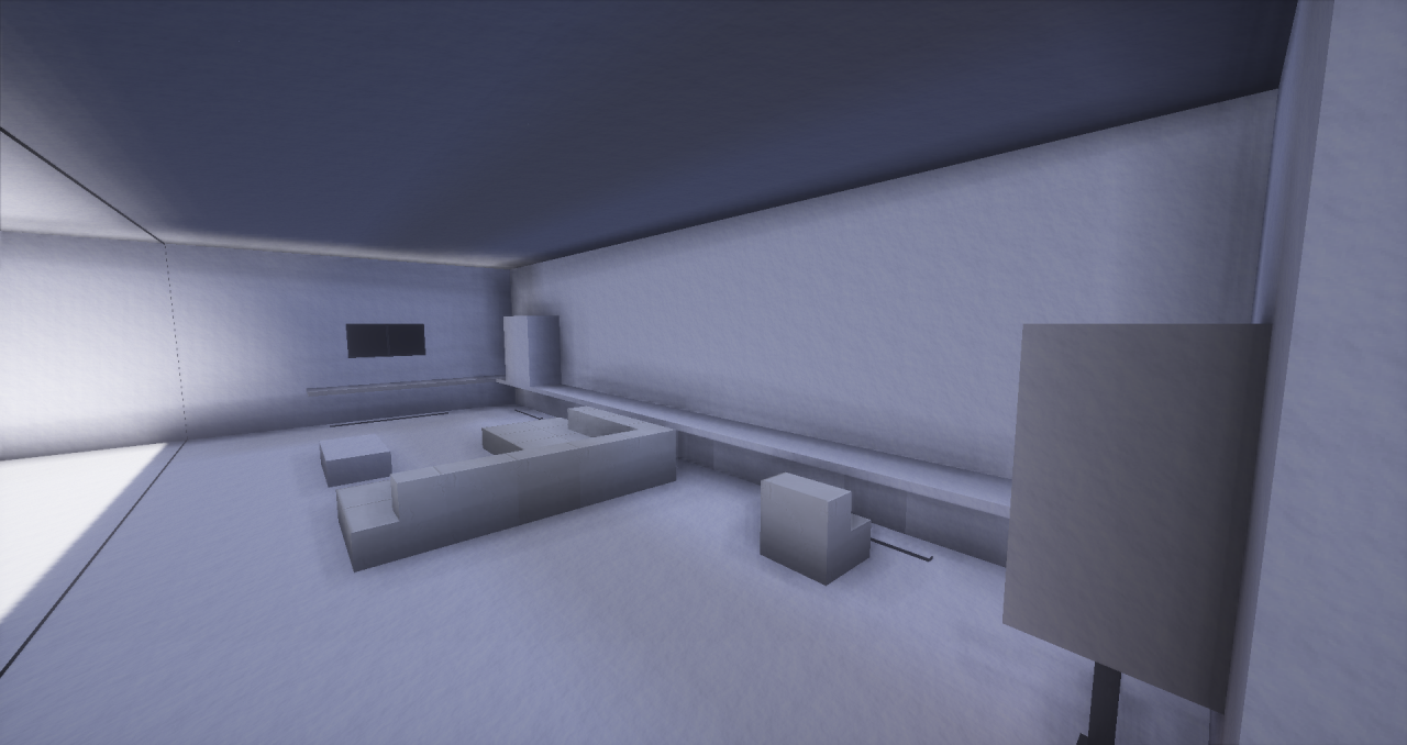 White Minimalist Residence. Minecraft Map