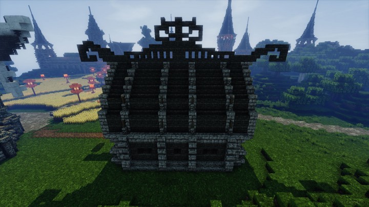 Torval - A medieval village built in survival Minecraft Map
