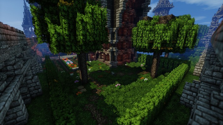 Torval - A medieval village built in survival Minecraft Map