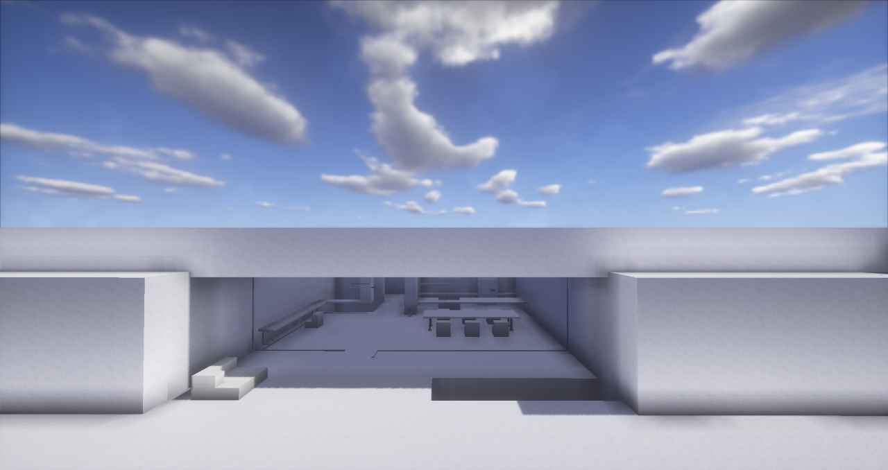 White Minimalist Residence. Minecraft Map
