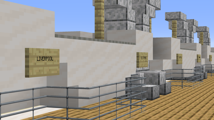 The RMS Titanic - 1:1 Replica with Complete Interior Minecraft Map