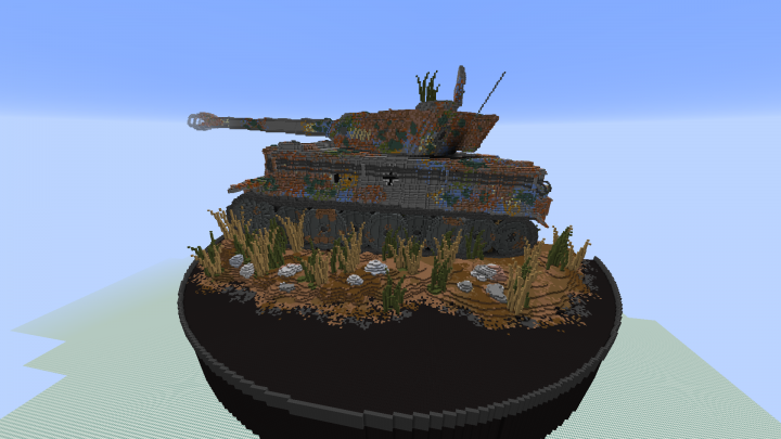 An abandoned German Tiger tank. Minecraft Map