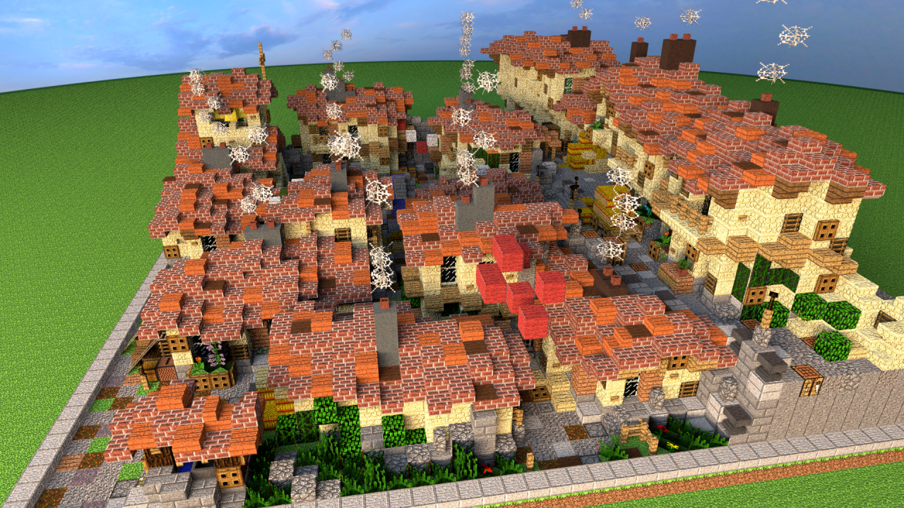50x50 VILLAGE ROMAIN - by D-fantome Minecraft Map