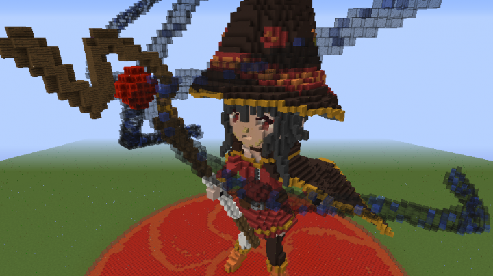 Huge character statues Minecraft Map