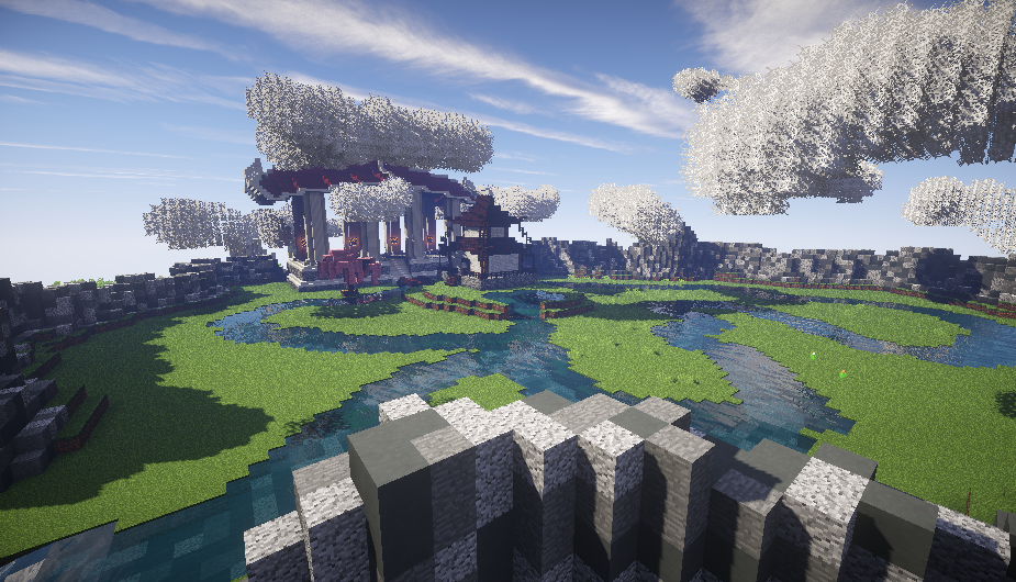 Japanese floating spawn island Minecraft Map