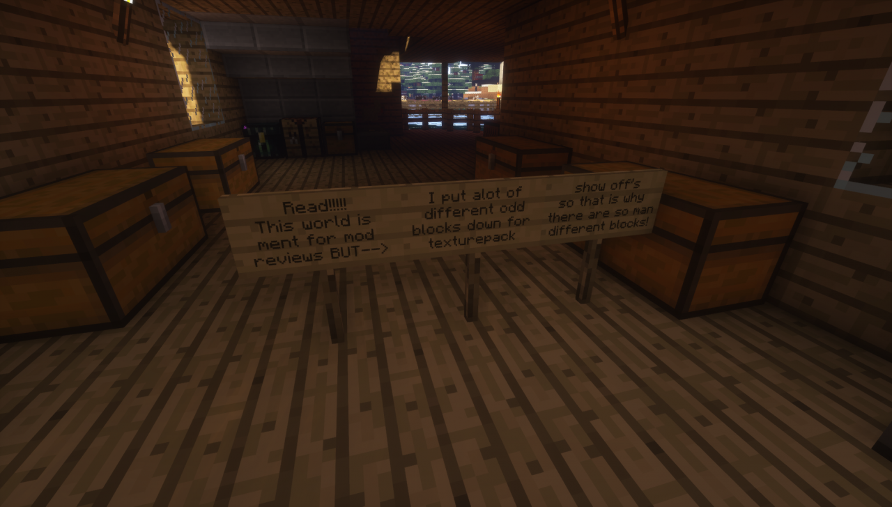 Mod review world (1.10.2 UPDATE!!!) Minecraft Map