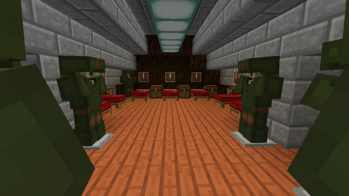 The Hanging Castle of Elder Forest. Minecraft Map