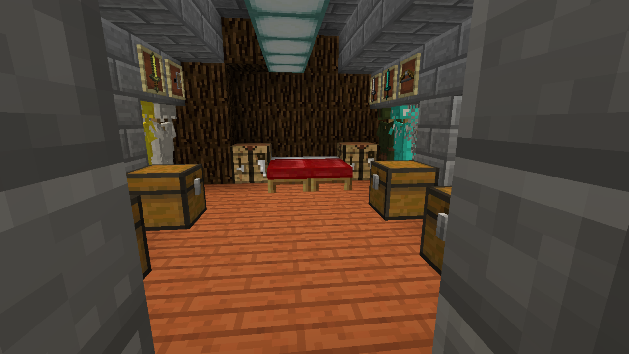 The Hanging Castle of Elder Forest. Minecraft Map