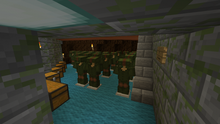 The Hanging Castle of Elder Forest. Minecraft Map