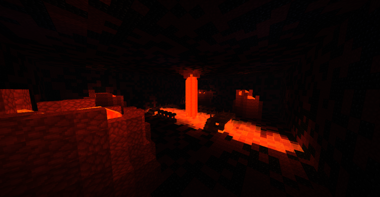 Simple 1v1 Nether Arena Minecraft Map
