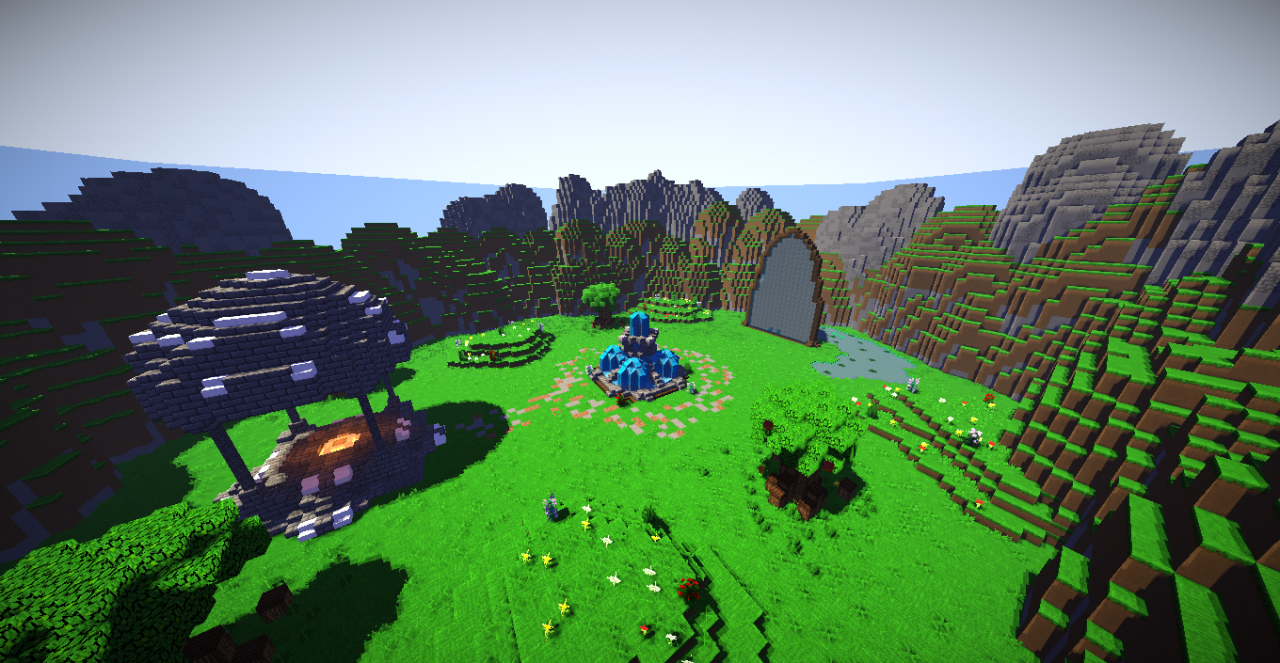 Single Portal Spawn Minecraft Map