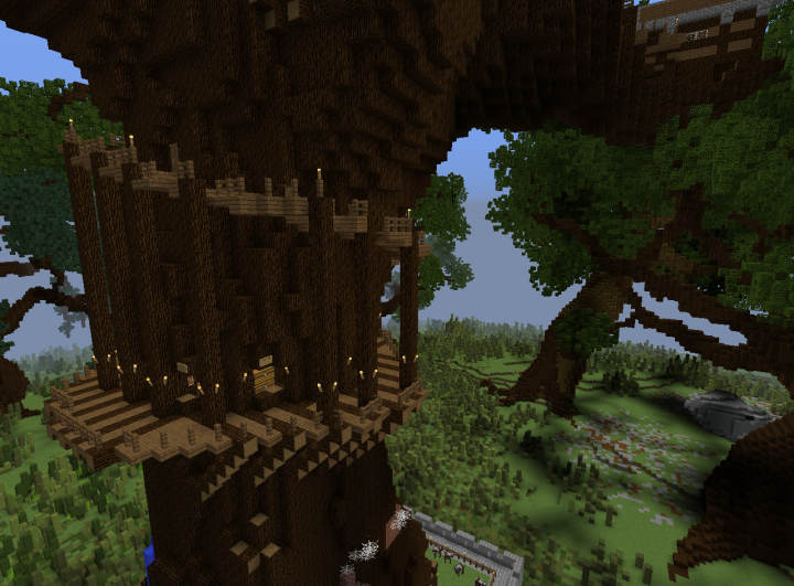 Yggdrasil the last refuge, In the trees solo build Minecraft Map