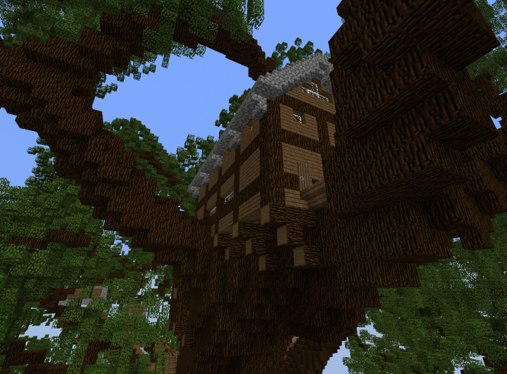 Yggdrasil the last refuge, In the trees solo build Minecraft Map