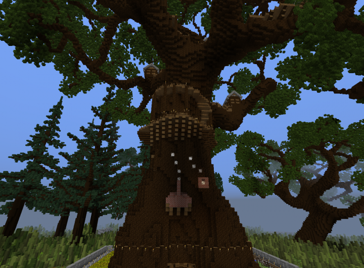 Yggdrasil the last refuge, In the trees solo build Minecraft Map