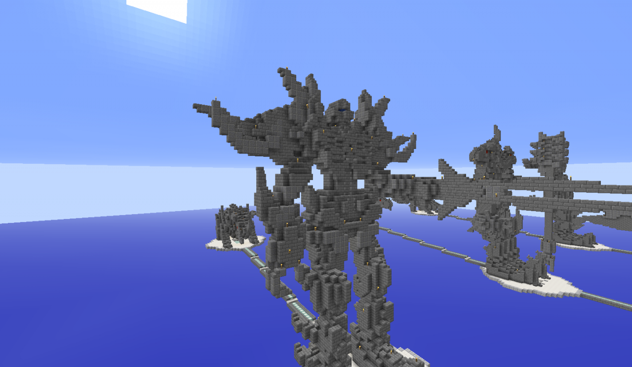Dinobots Statue 2.0 - Transformers 4 and more Minecraft Map