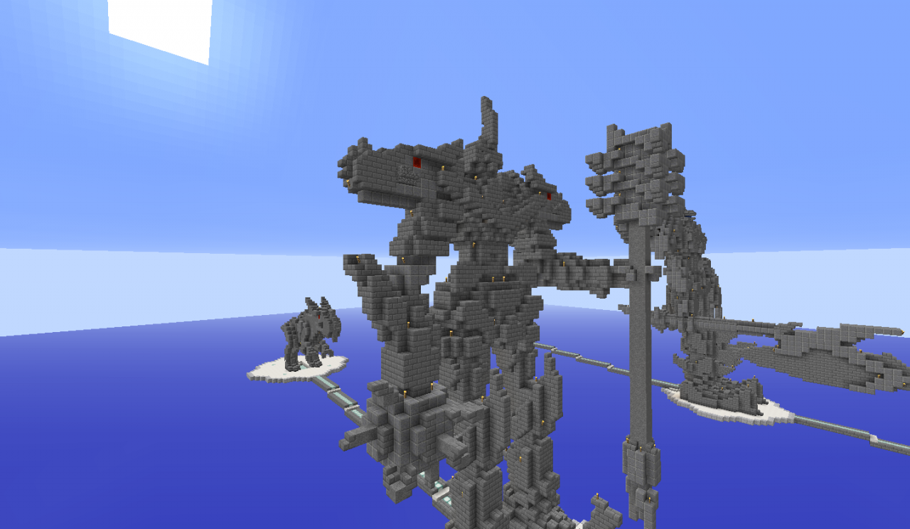 Dinobots Statue 2.0 - Transformers 4 and more Minecraft Map