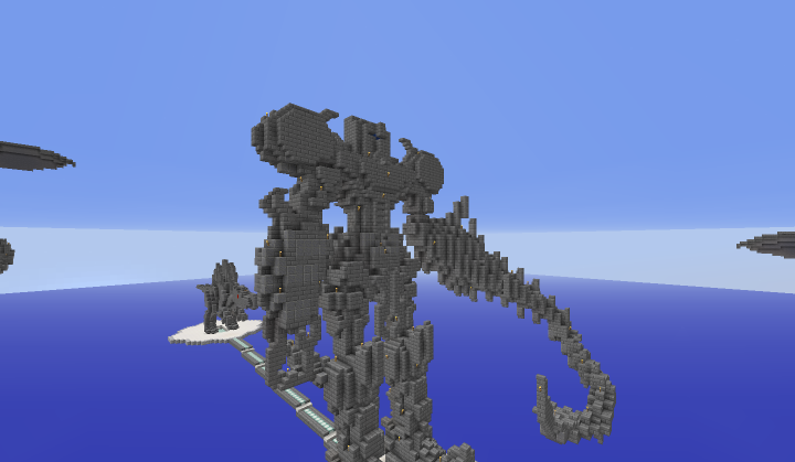 Dinobots Statue 2.0 - Transformers 4 and more Minecraft Map
