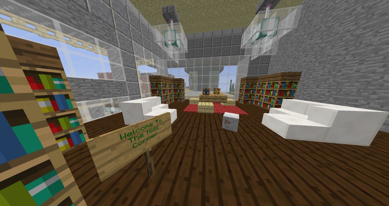 Plot: City Library Minecraft Map