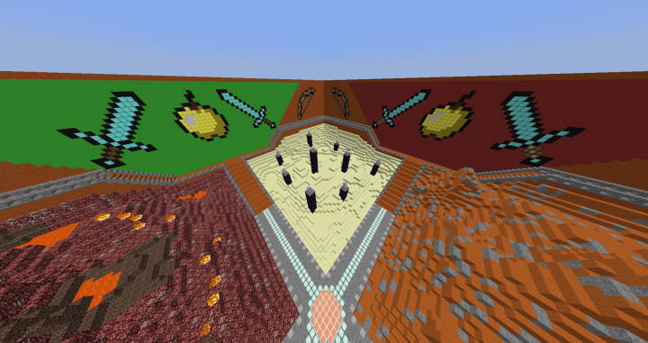 Four Theme Pvp Arena Minecraft Map
