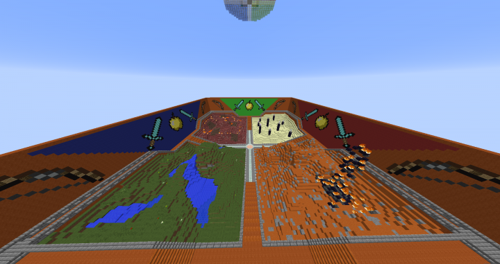 Four Theme Pvp Arena Minecraft Map