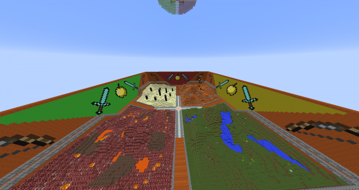 Four Theme Pvp Arena Minecraft Map
