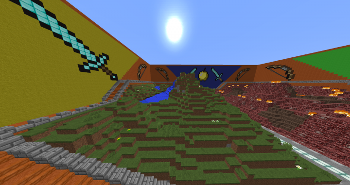 Four Theme Pvp Arena Minecraft Map