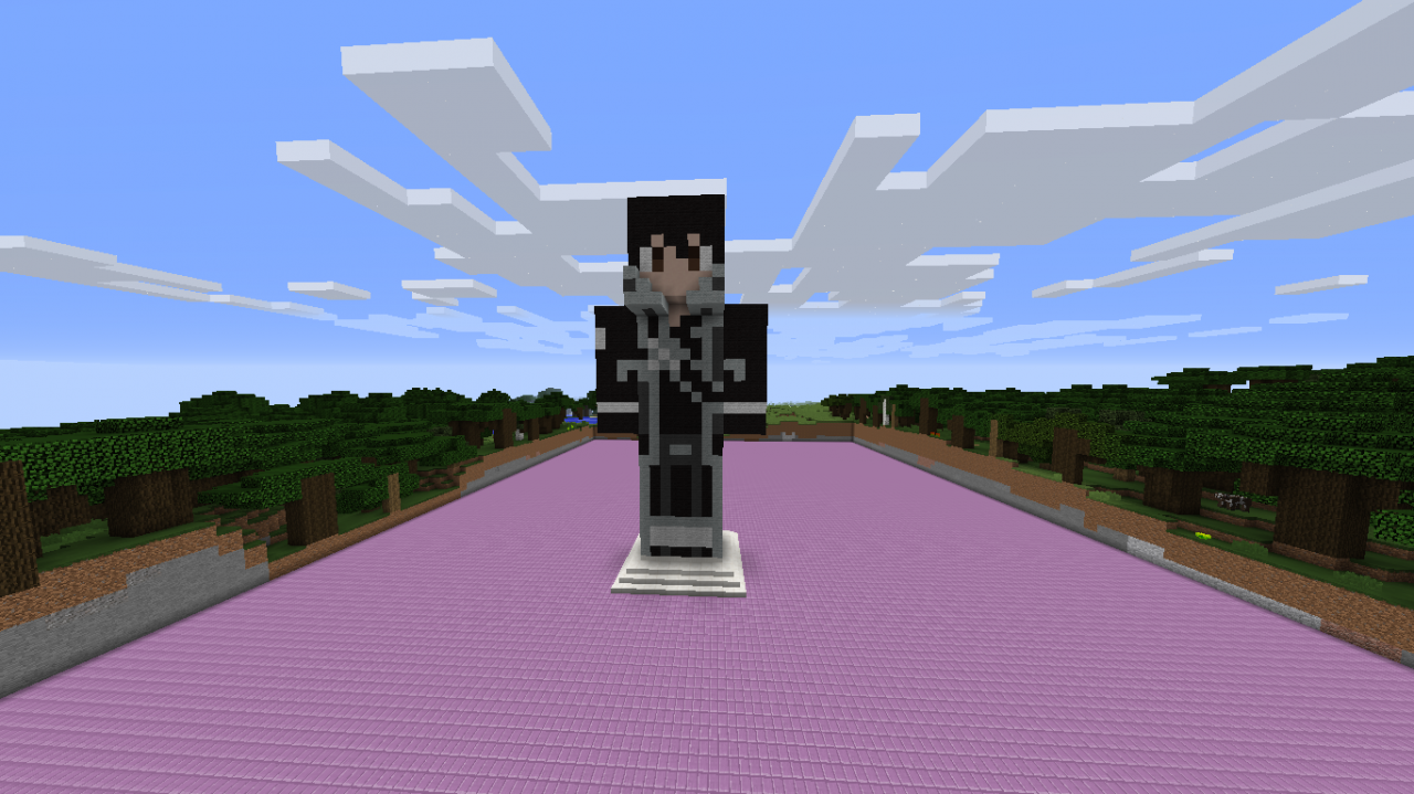 Kirito Statue Schematic Minecraft Map