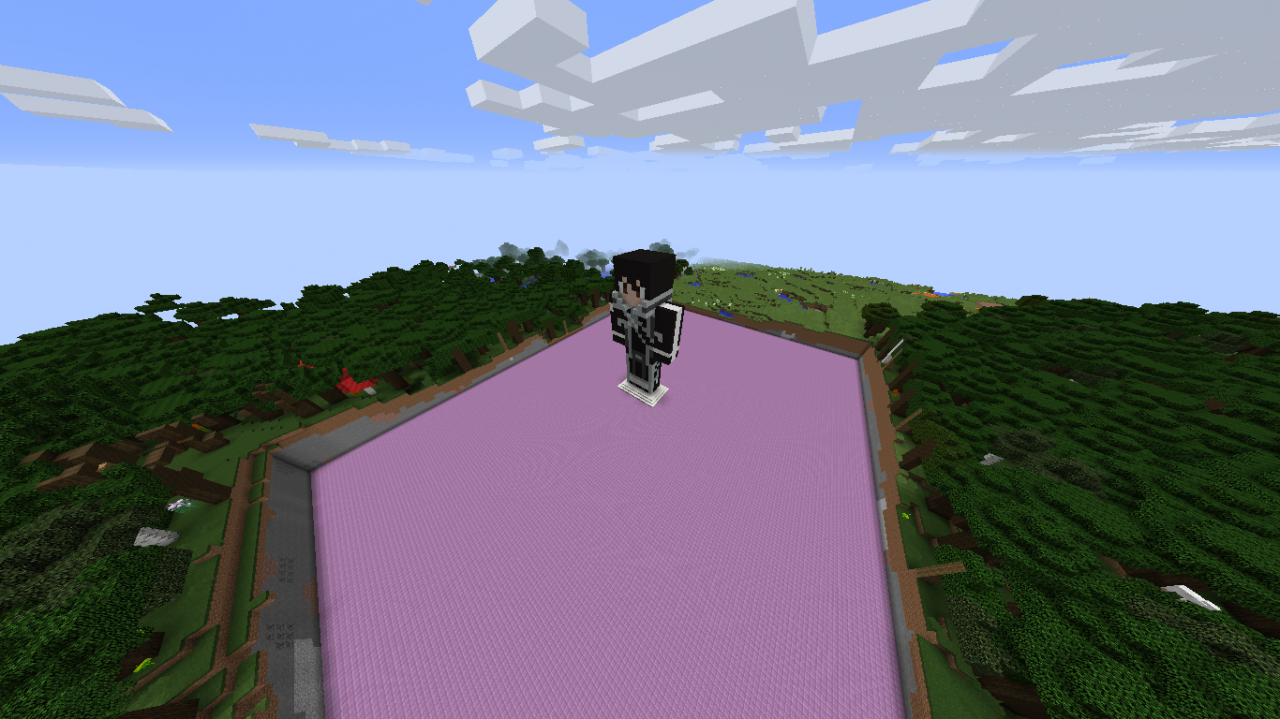 Kirito Statue Schematic Minecraft Map