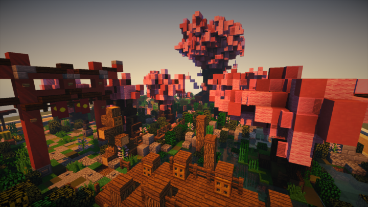 Japanese Spring | Mini Plot Build #1! Minecraft Map