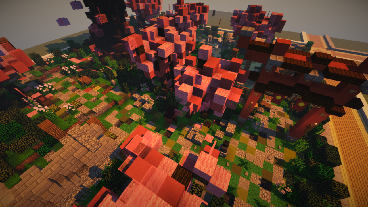 Japanese Spring | Mini Plot Build #1! Minecraft Map