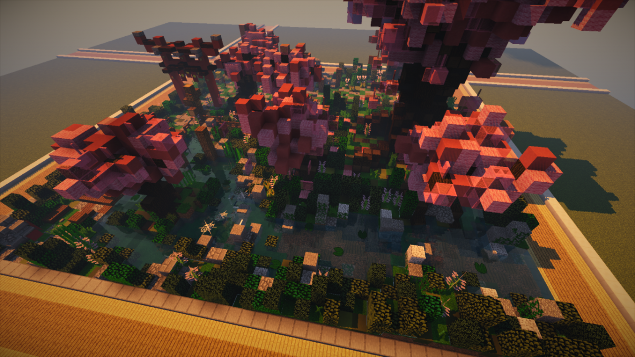 Japanese Spring | Mini Plot Build #1! Minecraft Map