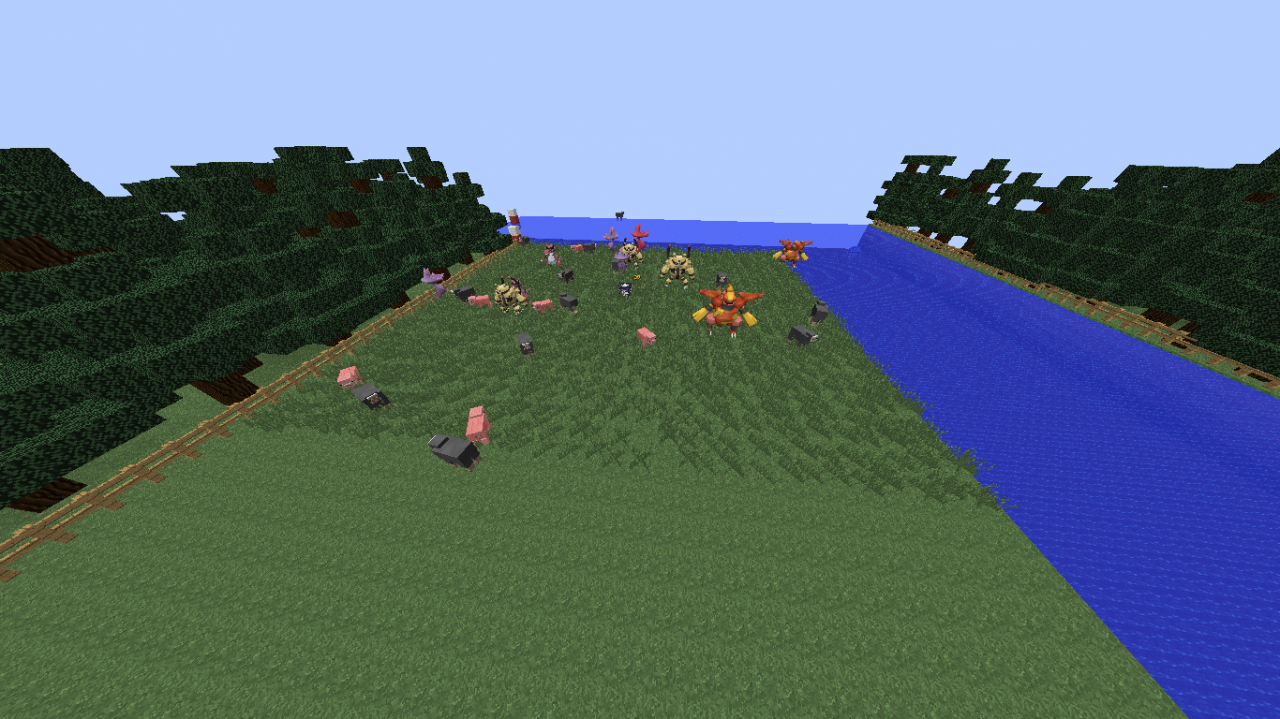 Pokemon/Pixelmon Flame Red and Aqua Blue Minecraft Map