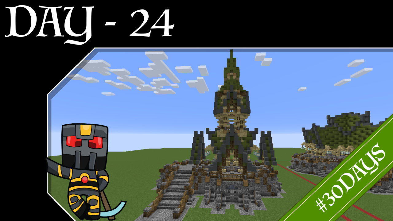 #30DAYS - Day 24 - Woof Elf Tower Minecraft Map