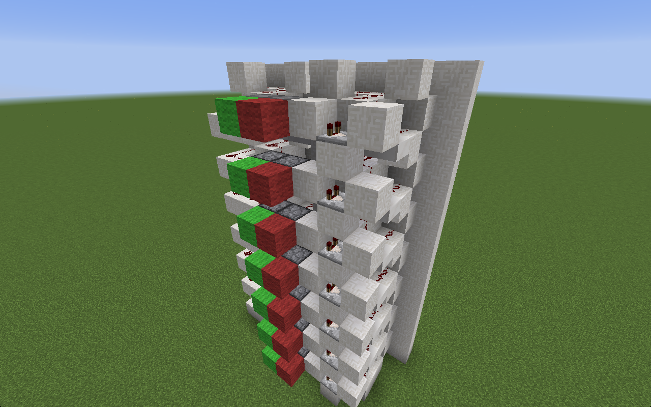 Extendable compact counter with digit-bar display (for 3 digits: 9x7x9 ...