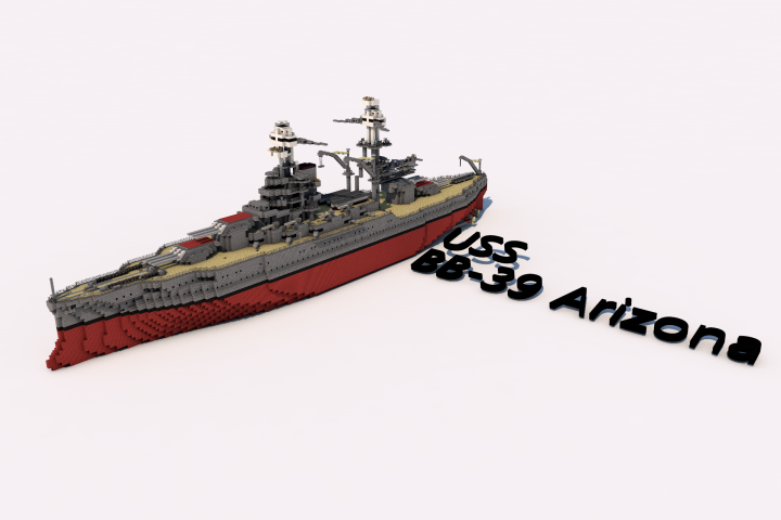 USS Arizona (BB-39) Minecraft Map