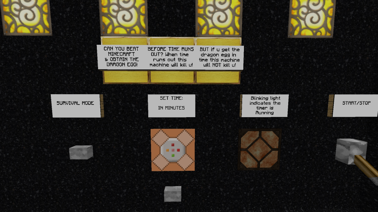 Beat Minecraft Challenge Minecraft Map