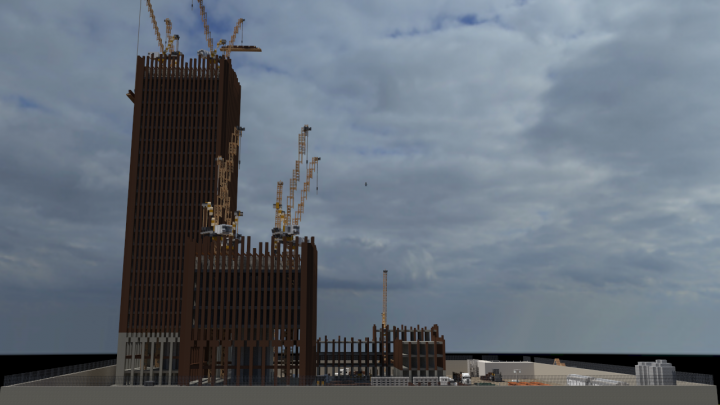 Twin Towers Construction - 9/11 Memorial Minecraft Map