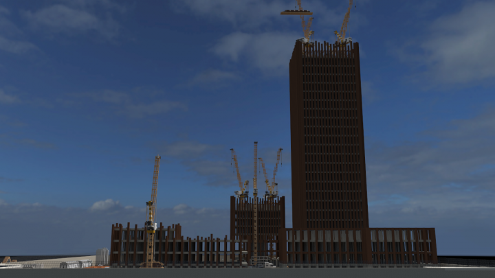 Twin Towers Construction - 9/11 Memorial Minecraft Map