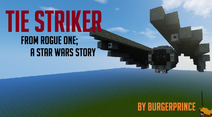 TIE Striker from Star Wars Rogue One Minecraft Map