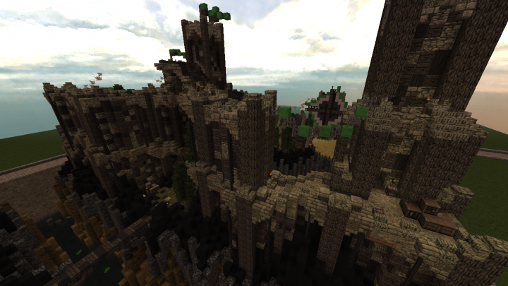 Dark Medieval Village Minecraft Map